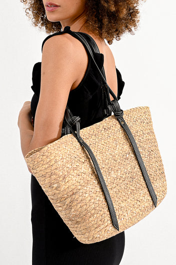 Large Woven Rattan Tote – Lark & Lily Boutique